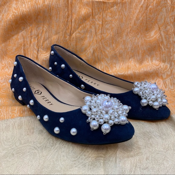 Katy Perry Collections | Shoes | Katy Perry Blue Ballerina Flats The ...